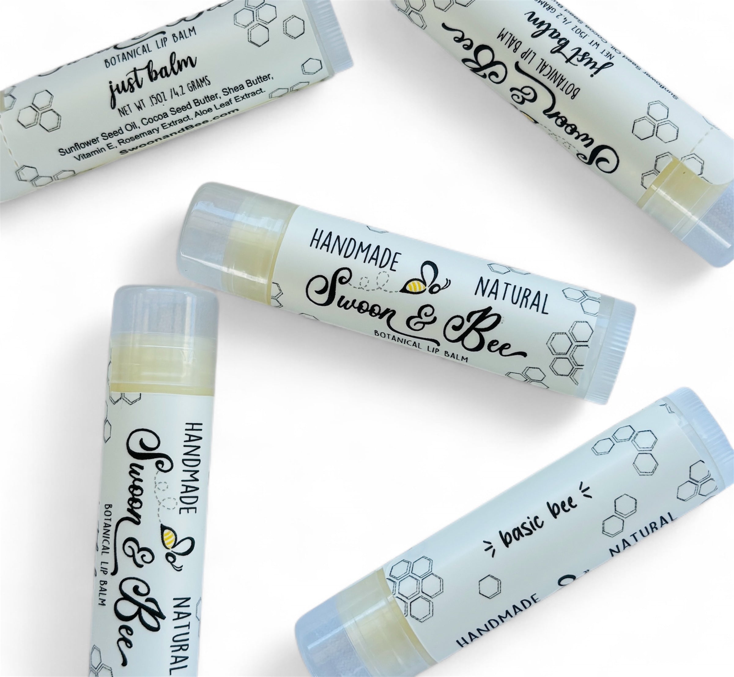 Botanical Lip Balm - Just Balm / Basic Bee – Swoon & Bee
